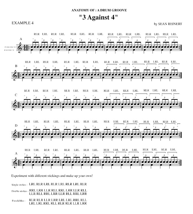 Sean Reinert - Anatomy of a Drum Groove - 3 Against 4 - Sick Drummer ...